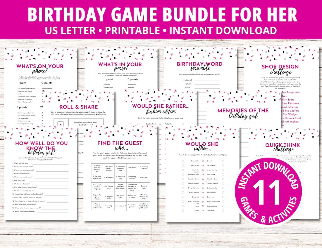 Party Game, Birthday Games, Women’s Birthday, Women's Birthday Party ...