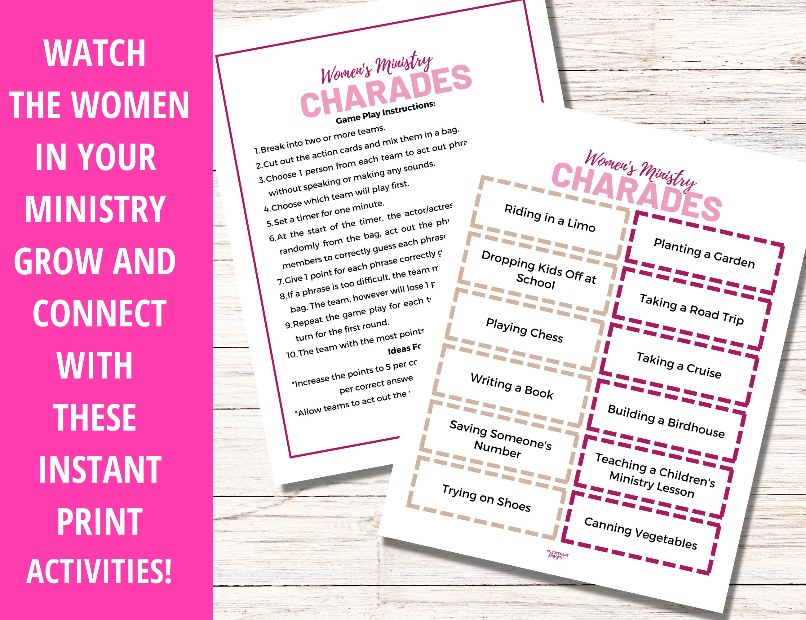 Women's Ministry Game Bundle, Bible Games, Find the Guest Bingo, Women ...