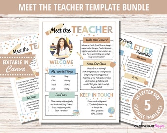 Meet the Teacher, Teacher Template, Editable Meet the Teacher Template ...