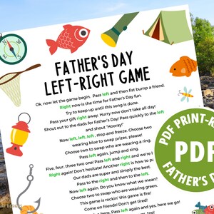 Left-right Game, Fathers Day Left-right Song, Fathers Day Party Games ...