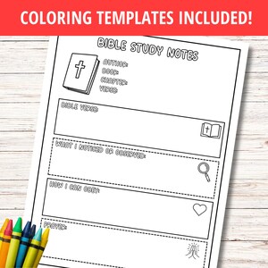 Sermon Notes for Children, Kids Sermon Notes, Sunday School, Kids ...