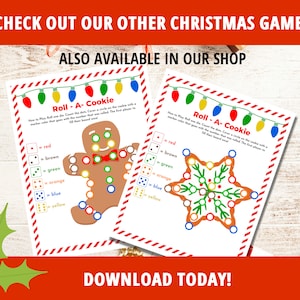 Festive Fun, Left Right Game, Christmas Printable, Christmas Game, Gift ...