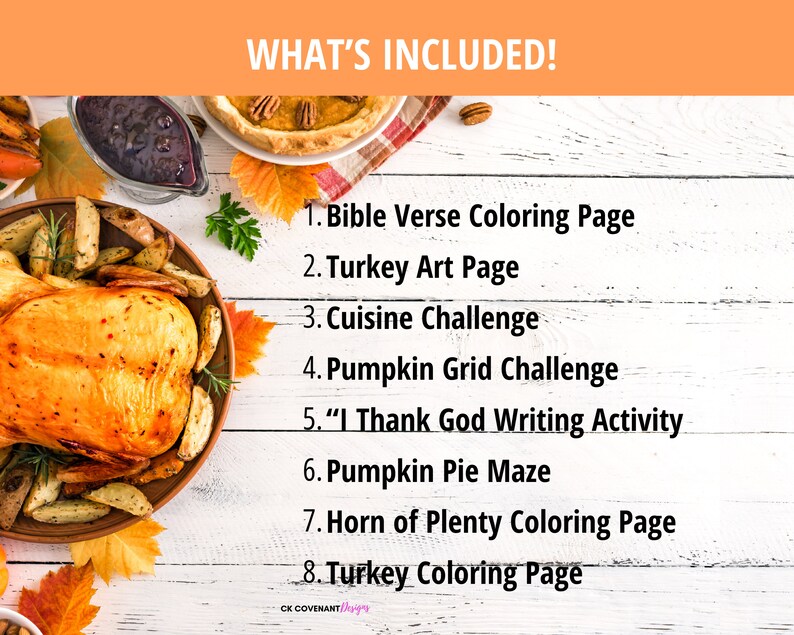 Kids Thanksgiving Activity Pack, Coloring Sheets, Thanksgiving Games ...