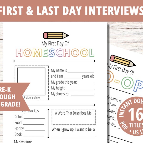 First Day of School - Etsy