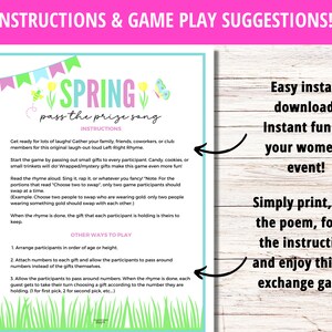 Left Right Game, Left Right Poem, Spring Games, Gift Exchange Game ...