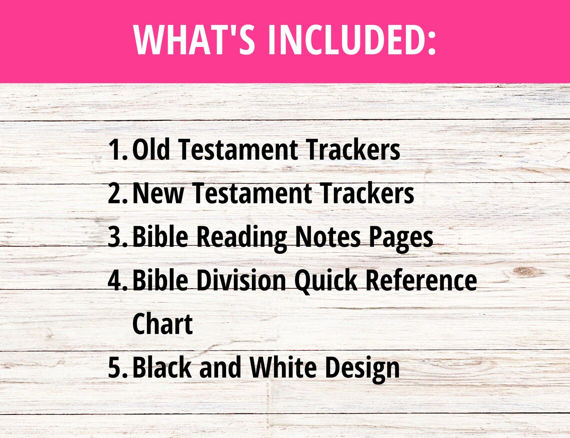 Bible Reading Checklist Bible Reading Plan Bible Reading - Etsy