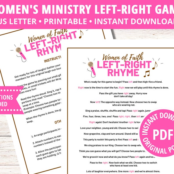 Bible Left Right Game - Etsy