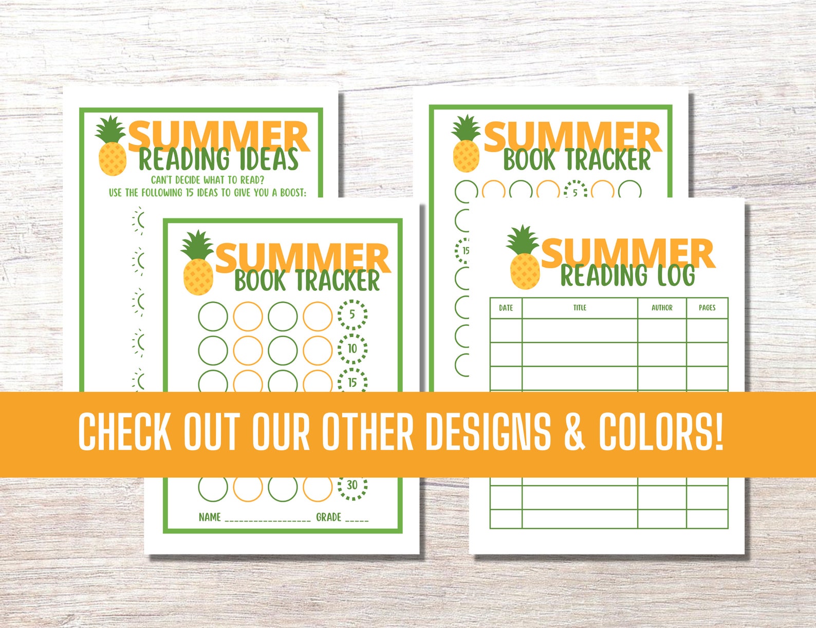 Summer Reading Chart for Kids Summer Reading Tracker Reading - Etsy