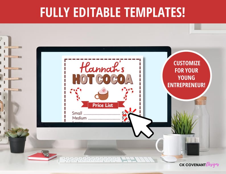 Hot Cocoa Flyer Template, Editable Hot Cocoa Bar Flyer Template, Hot ...