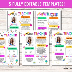 Meet the Teacher, Teacher Template, Editable Meet the Teacher Template ...
