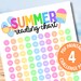 Printable Kids Summer Reading Log, Homeschool Reading Chart, Printable ...