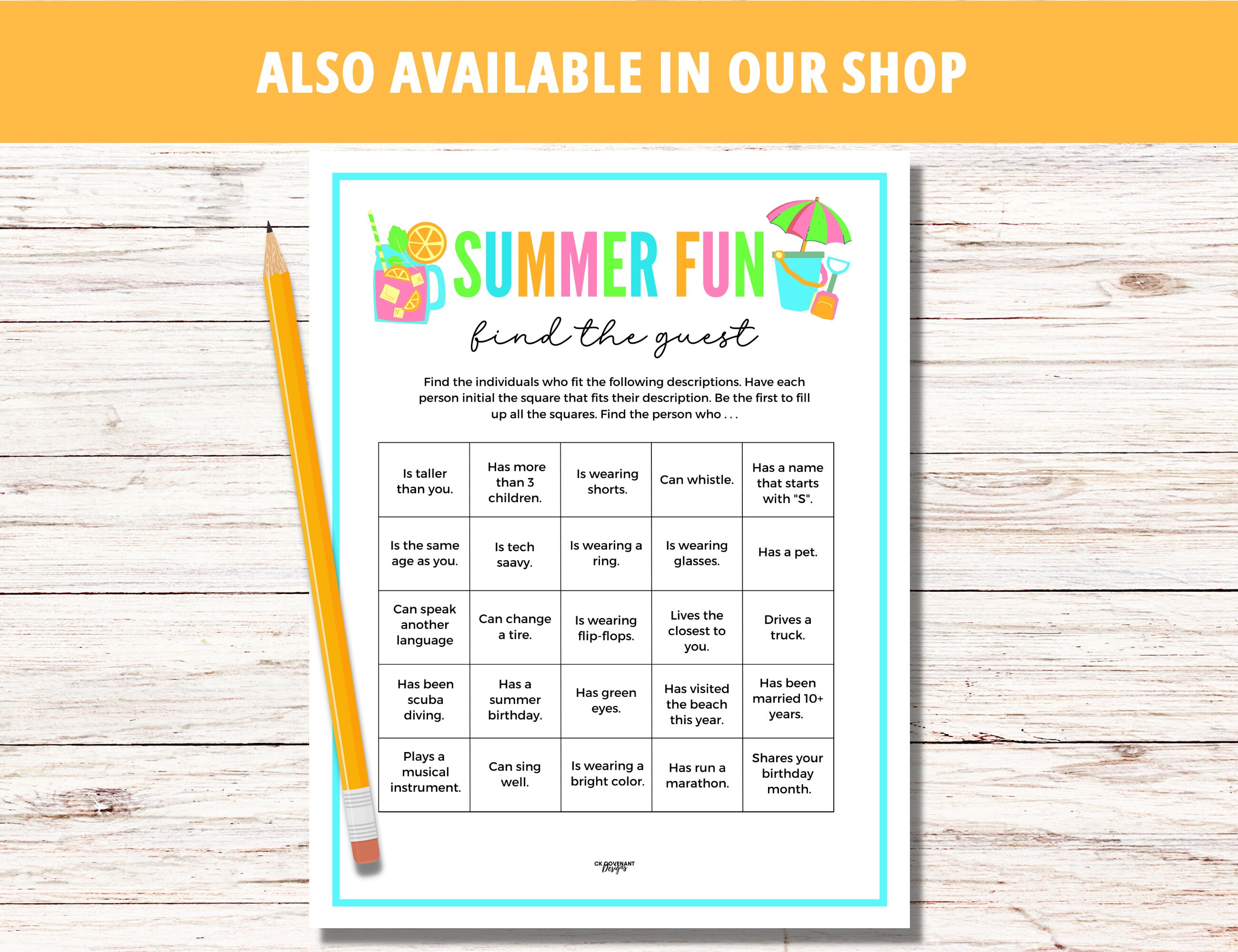 Summer Charades Cards, Printable Charades Cards, Charades for Kids ...