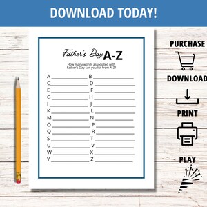 Printable Father's Day Game Bundle, Family Game Night, Printable Family ...