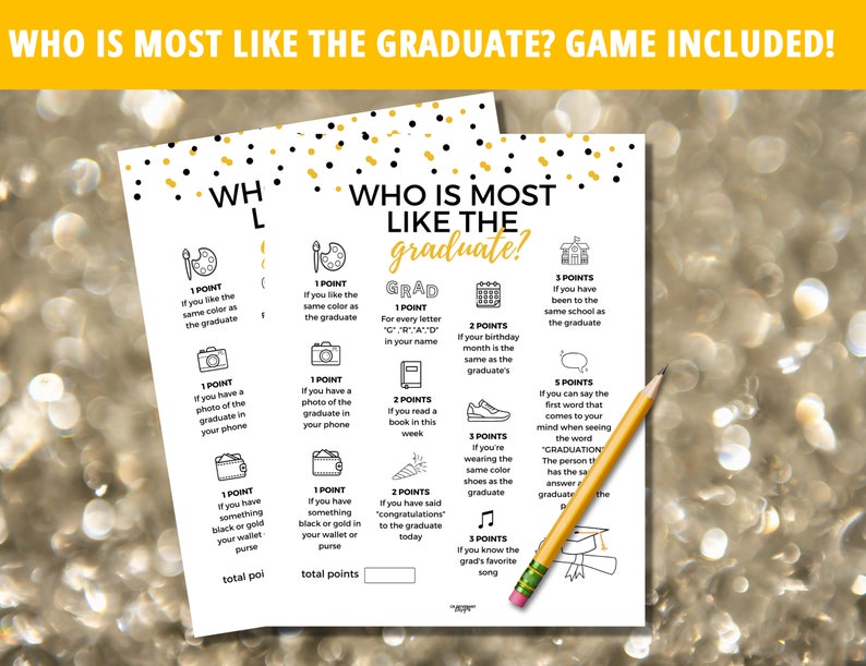 Printable Graduation Game Bundle Graduation Games Grad Party - Etsy
