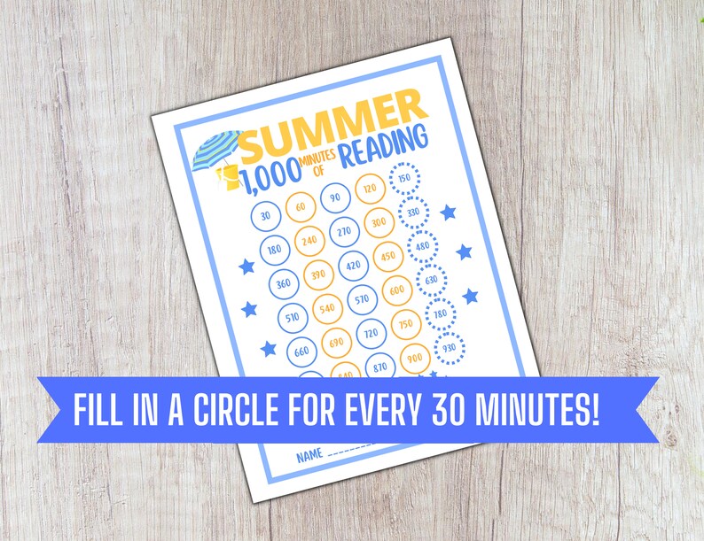 Summer Reading Chart for Kids, Summer Reading Tracker, Reading Chart ...