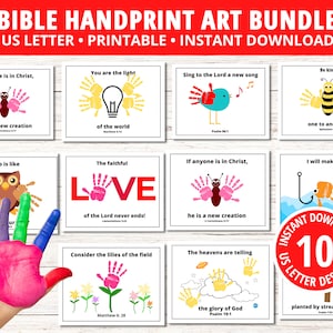 Bible Craft, Bible Handprint Craft, Valentine's, Handprint Art Craft ...