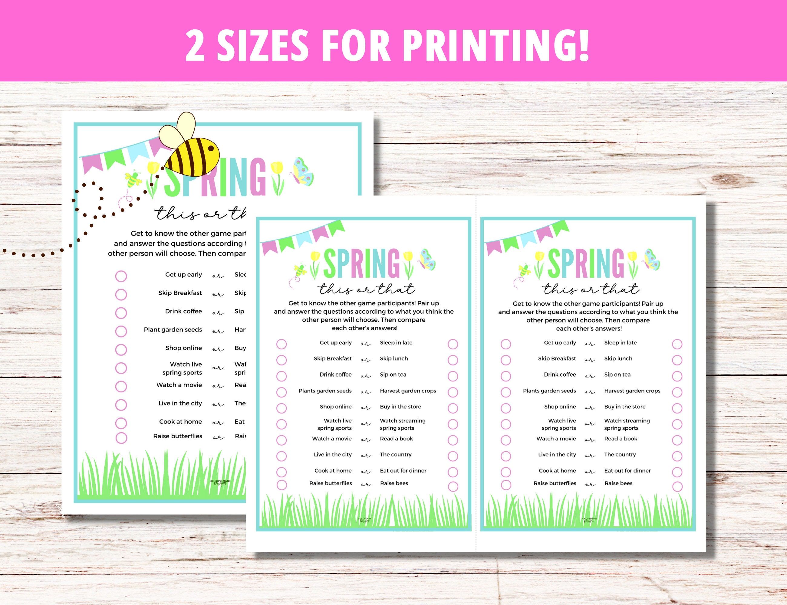 Spring Themed Game Bundle, Fun Printable Spring Games, 10 Game Bundle ...