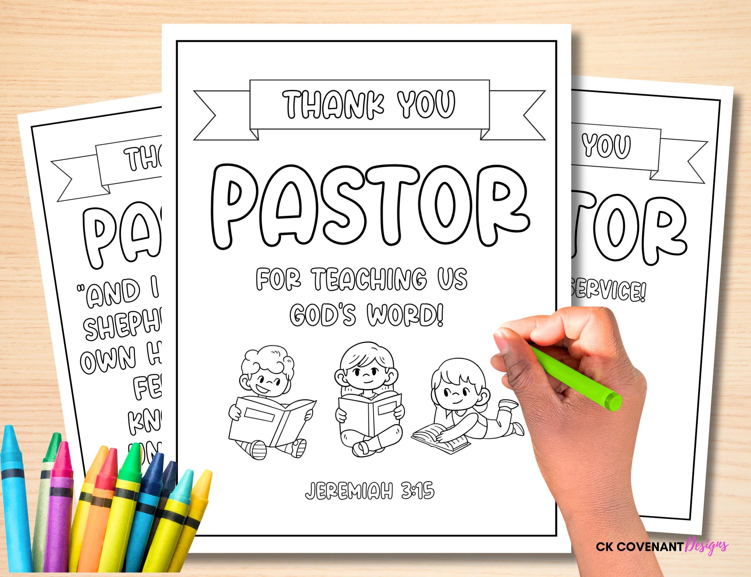 Pastor Appreciation Coloring Pages [2025]