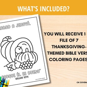 Thanksgiving Coloring Pages, Spanish Bible Verse Coloring Pages ...