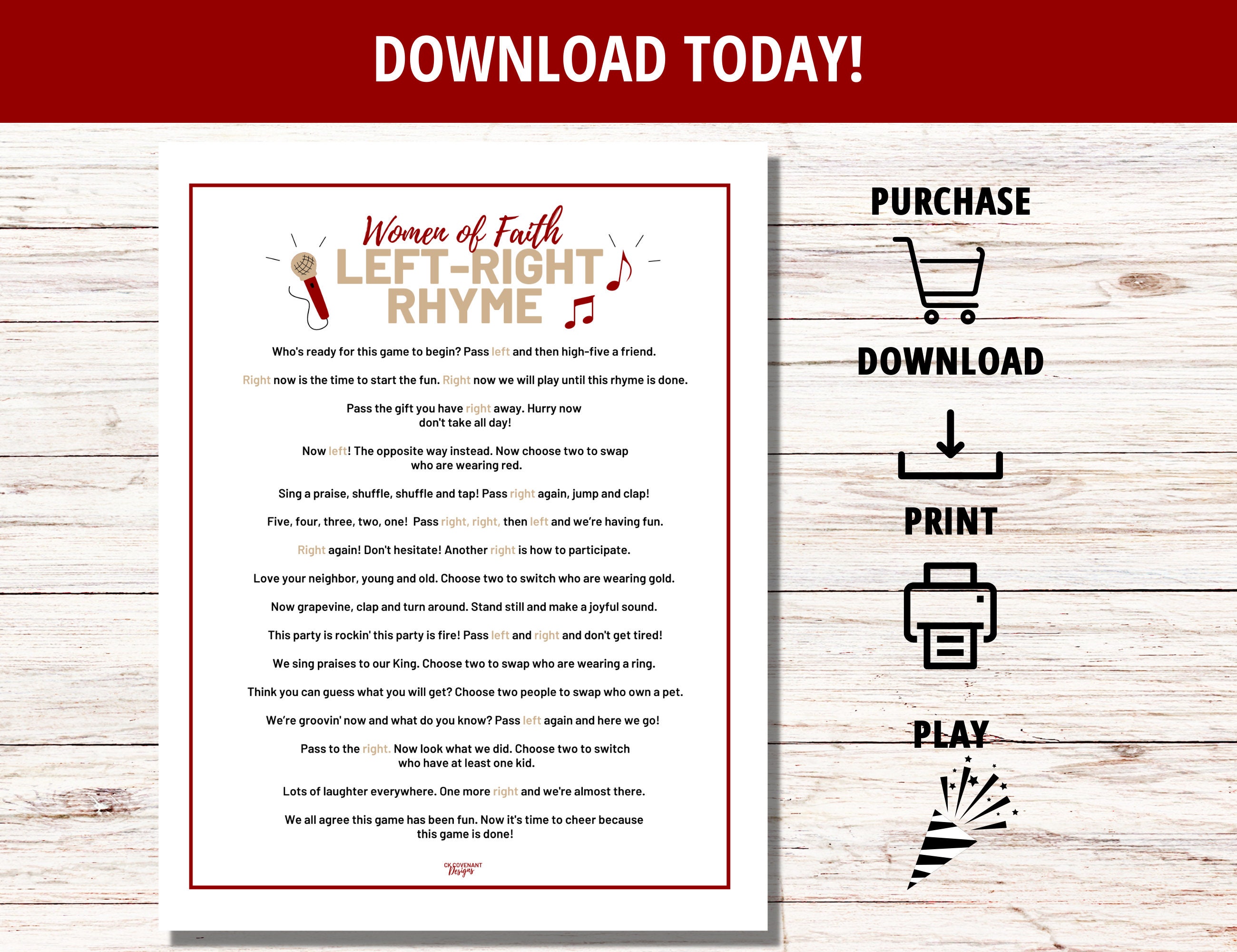 Pass the Gift, Left Right Game, Left Right Poem, Church Games, Bible ...