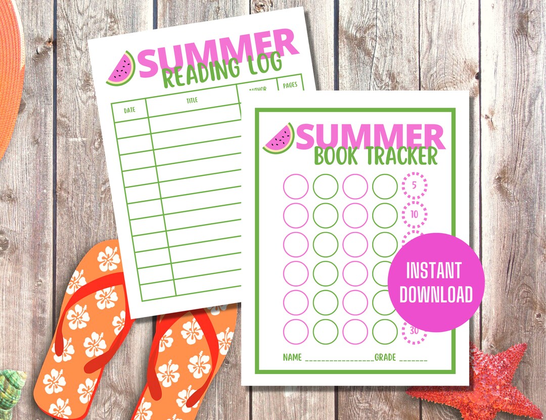 Summer Reading Chart for Kids, Summer Reading Tracker, Reading Chart ...