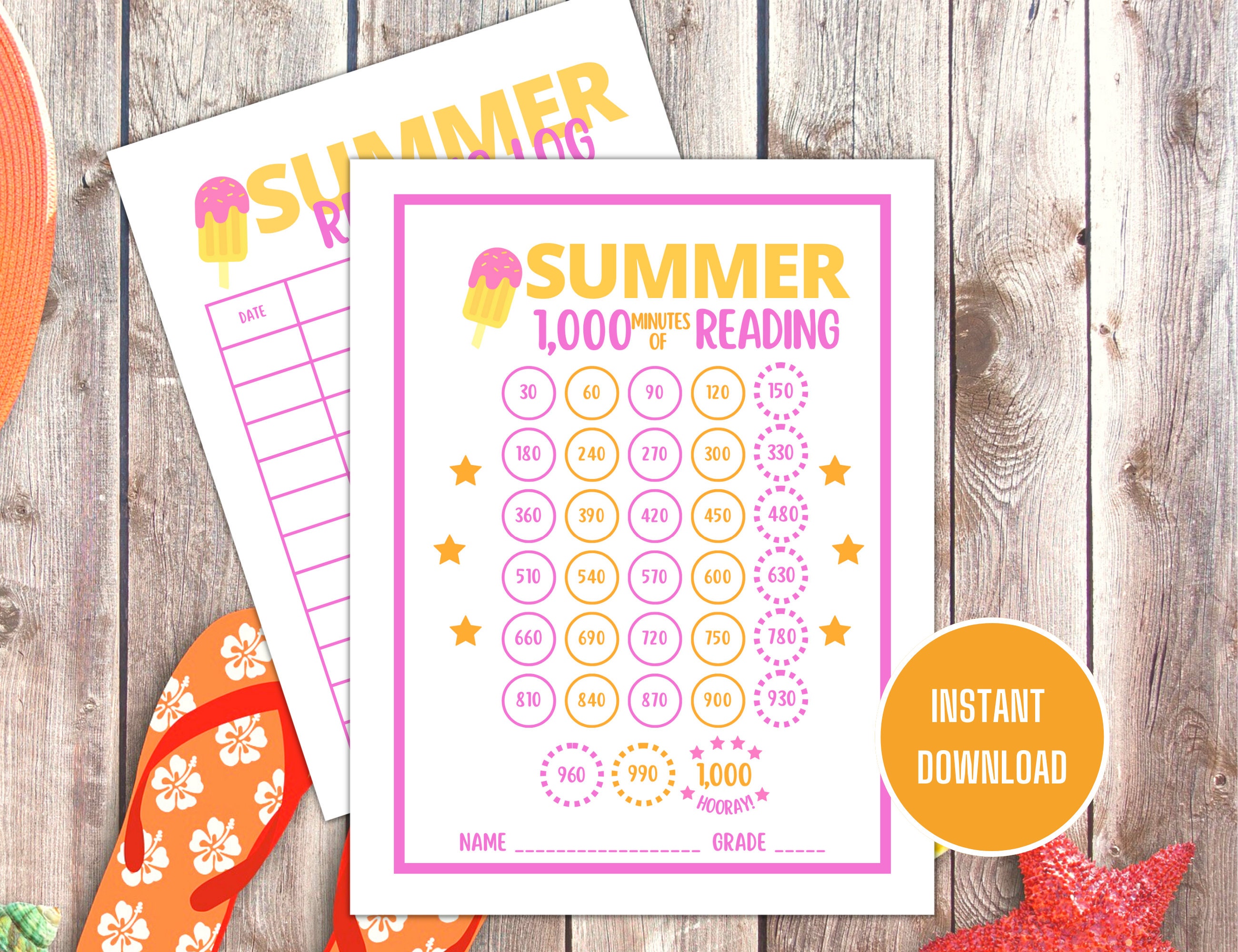 Summer Reading Chart for Kids, Summer Reading Tracker, Reading Chart ...