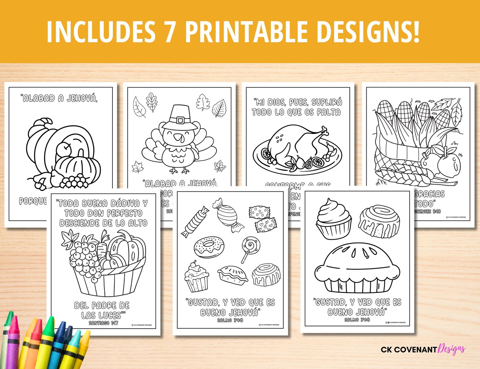 Thanksgiving Coloring Pages, Spanish Bible Verse Coloring Pages ...