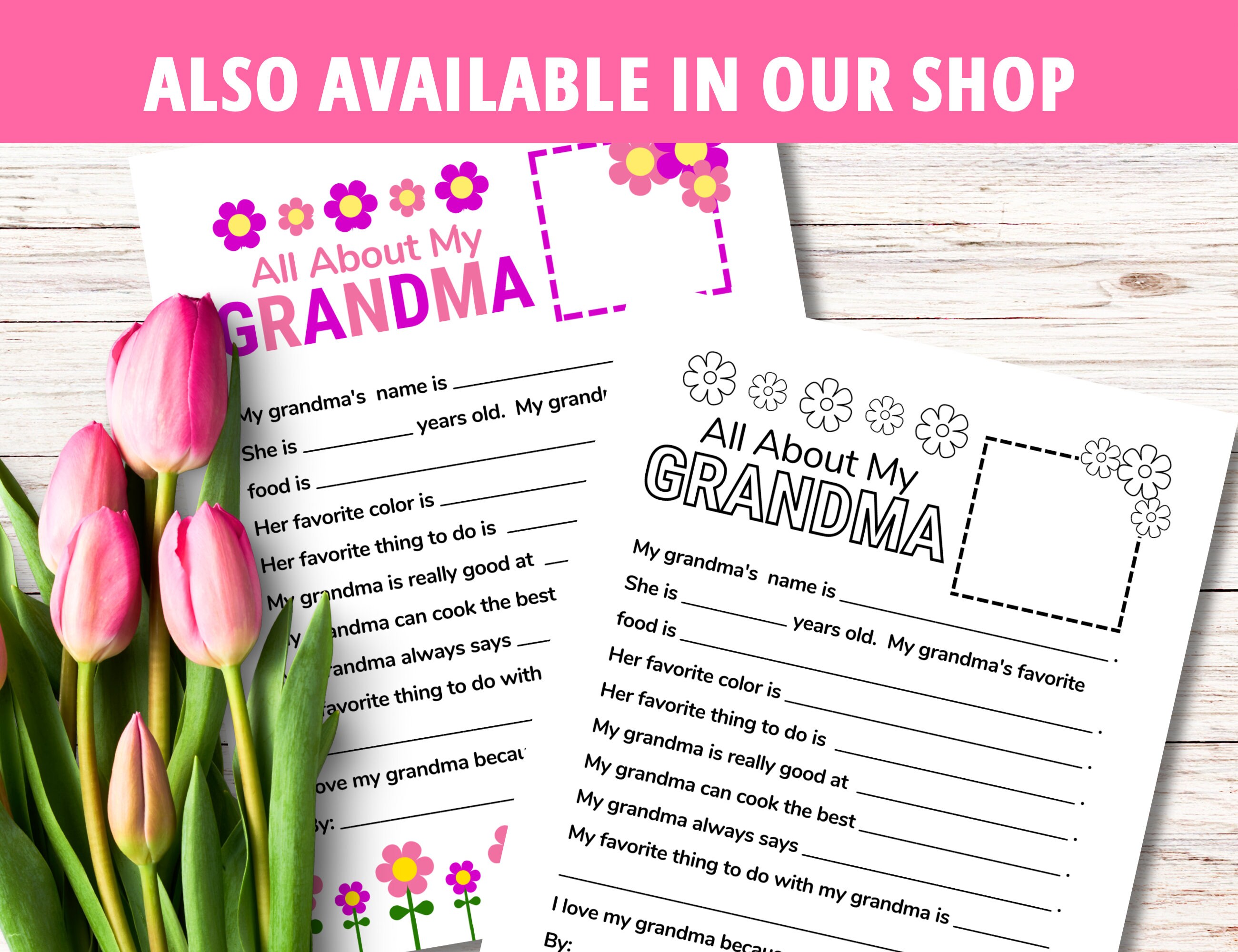 Mother's Day Gift, All About My Mom Printable, Mini Foldable Book ...
