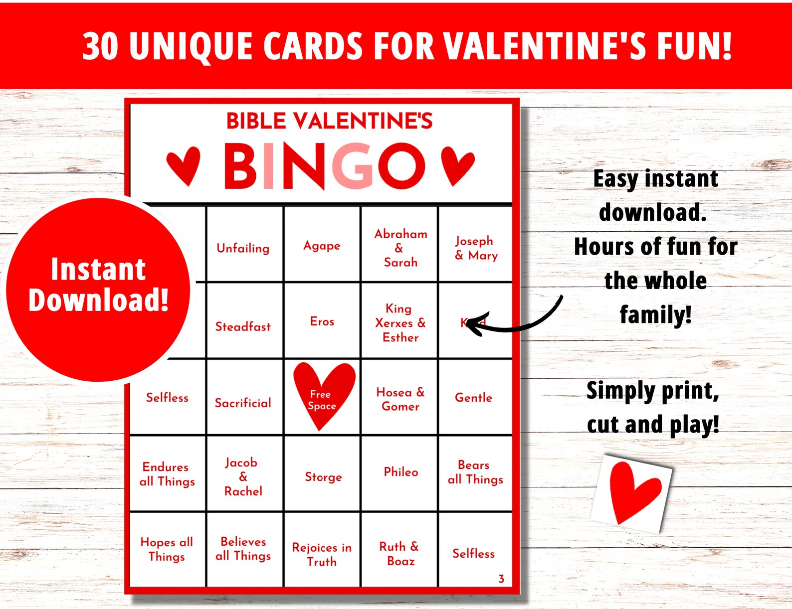 Bible Valentine's Bingo, Bible Bingo, Valentine's Day, Valentine's ...