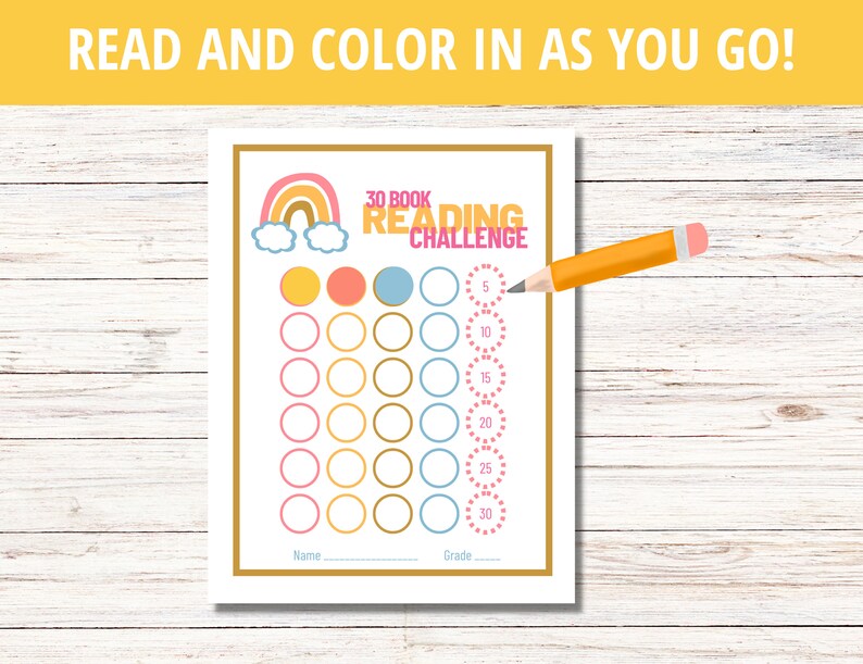 Reading Chart for Kids, Printable Reading Tracker, Reading Chart ...