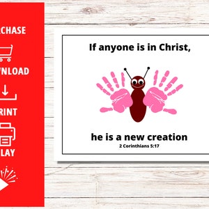 Bible Craft, Bible Handprint Craft, Valentine's, Handprint Art Craft ...