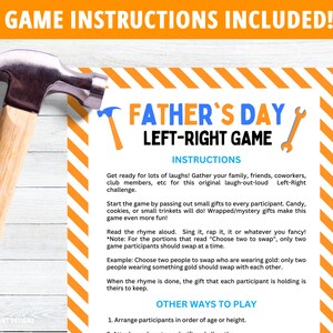 Left-right Game, Father’s Day Left-right Song, Father’s Day Party Games ...