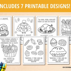 Thanksgiving Coloring Pages, Spanish Bible Verse Coloring Pages ...