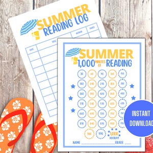 Summer Reading Chart for Kids, Summer Reading Tracker, Reading Chart ...