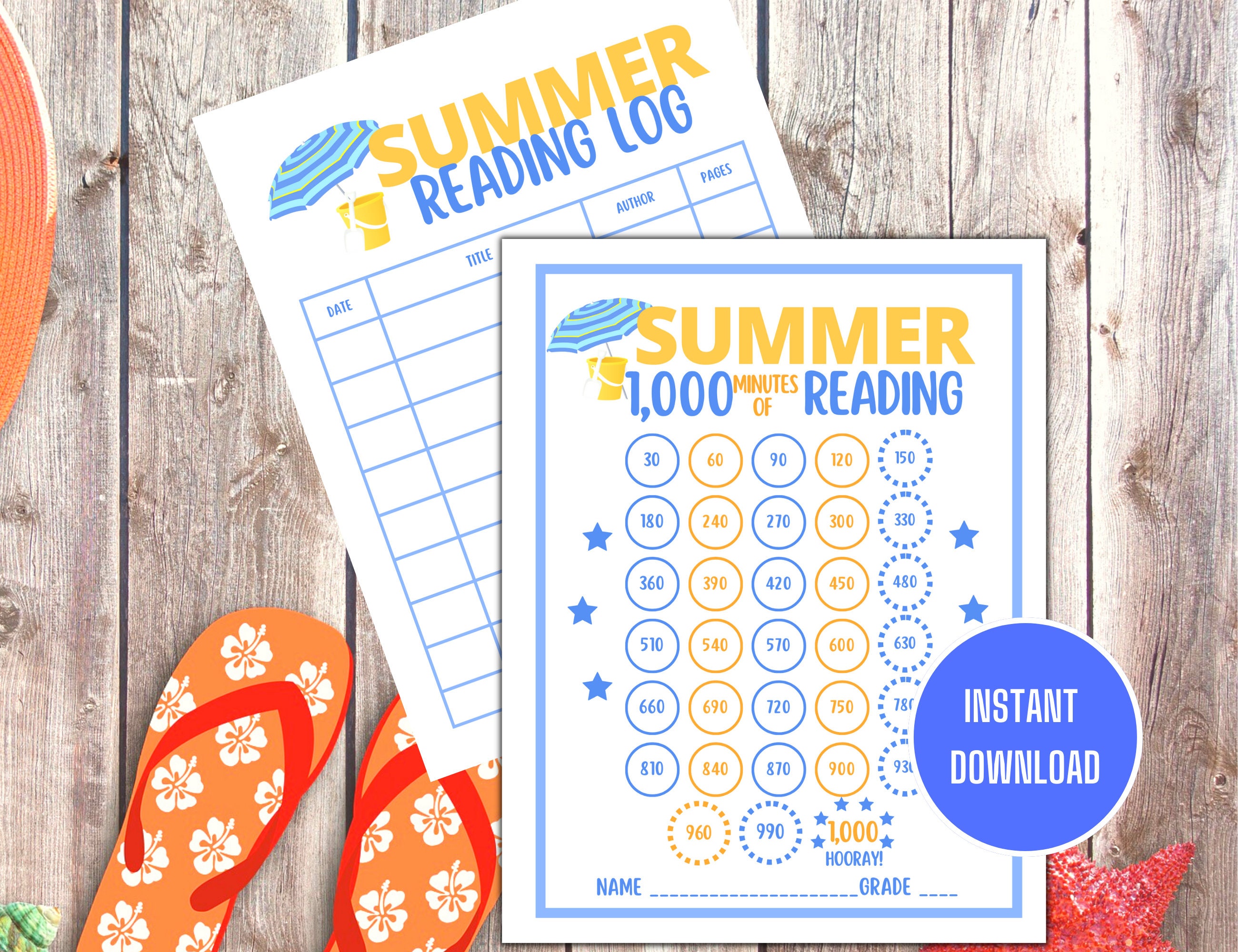 Summer Reading Chart for Kids, Summer Reading Tracker, Reading Chart ...