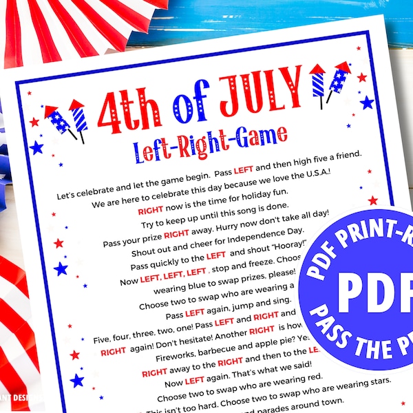 4th of July Adult Game - Etsy