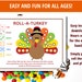 Roll A Turkey Game, Thanksgiving Game for Kids, Thanksgiving Games ...