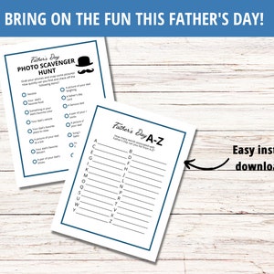 Printable Father's Day Game Bundle, Family Game Night, Printable Family ...