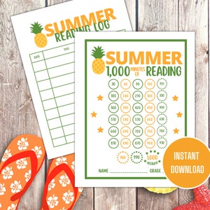 Summer Reading Chart for Kids, Summer Reading Tracker, Reading Chart ...