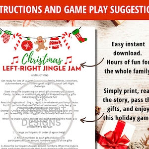 Left-right Game, Festive Fun, Gift Swap Game, Christmas Game, Gift ...