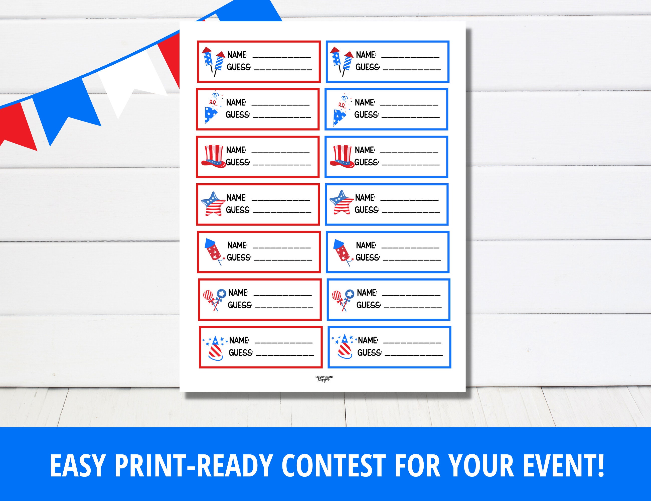 Independence Day Guess How Many, Candy Guessing Game, Guess How Many ...