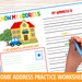 Home Address Activity for Kids, I Know My Address Worksheet, Address ...