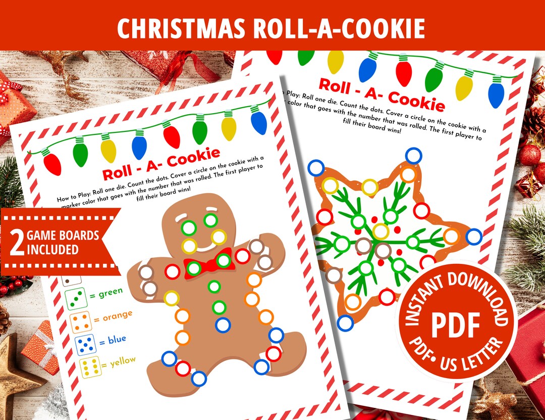 Roll a Dice Game, Christmas Printables, Christmas KIDS Activity ...