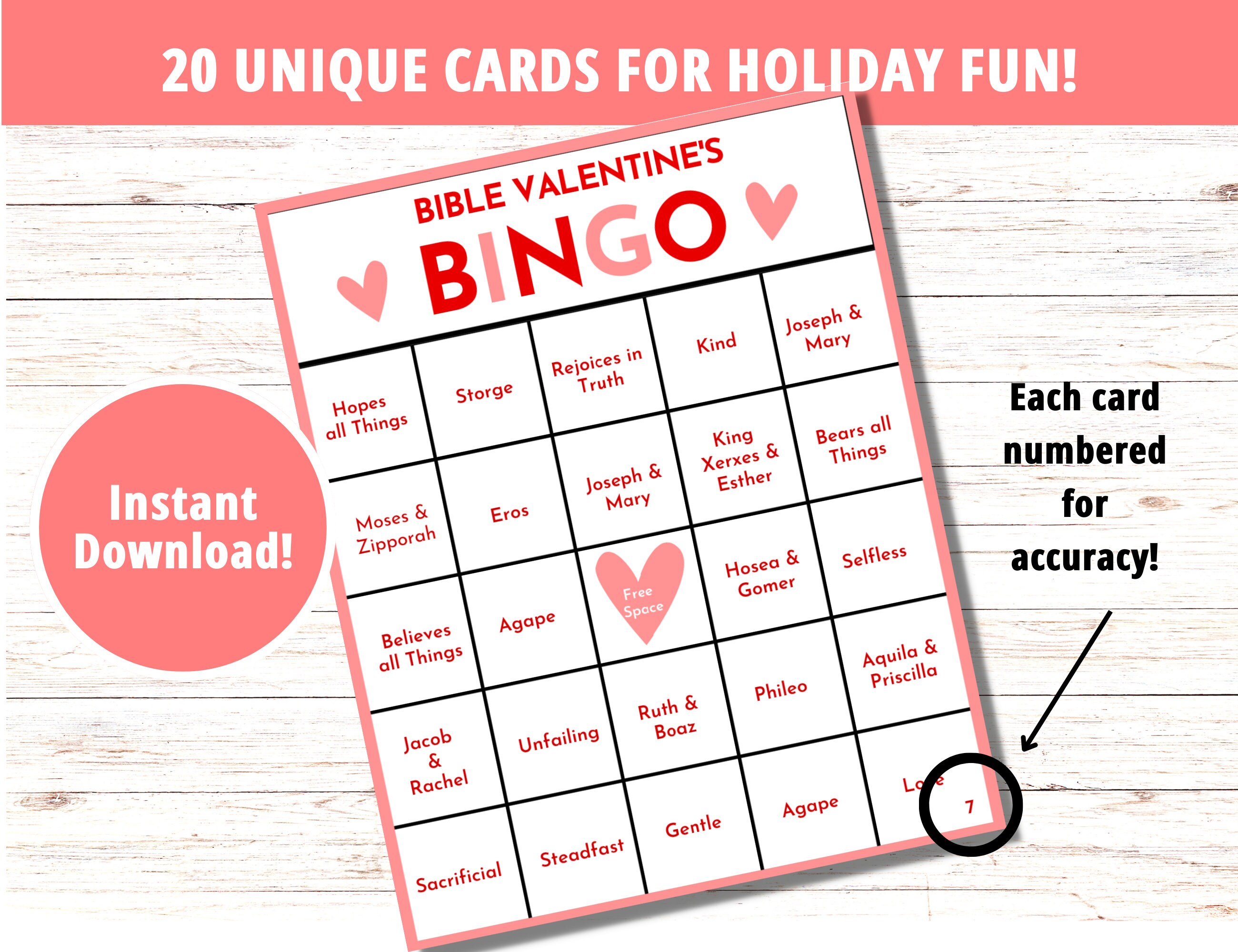 Bible Valentine's Bingo, Bible Bingo, Valentine's Day, Valentine's ...