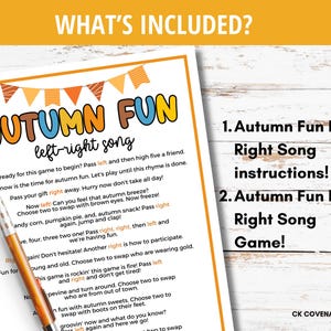 Fall Left Right Story, Left Right Song Pass the Gift Prize Exchange ...