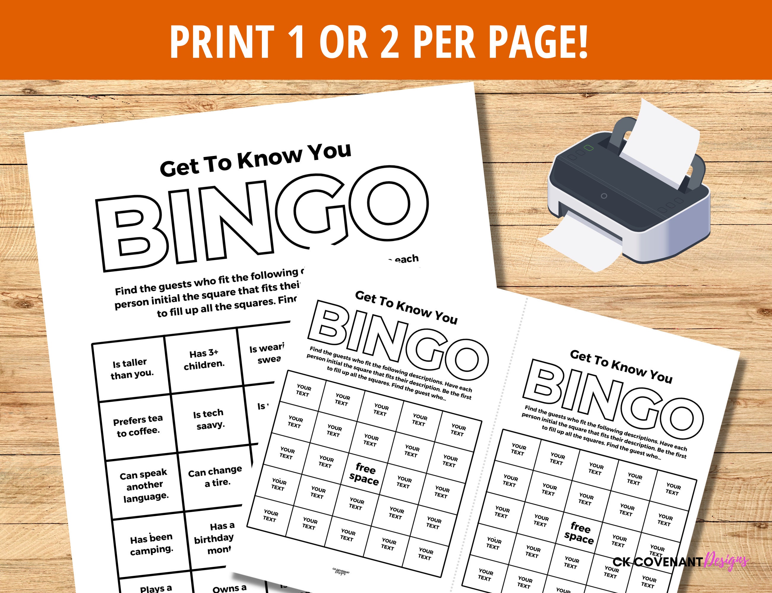 Get to Know You Bingo, Find Someone Who Bingo, Editable Printable Find ...
