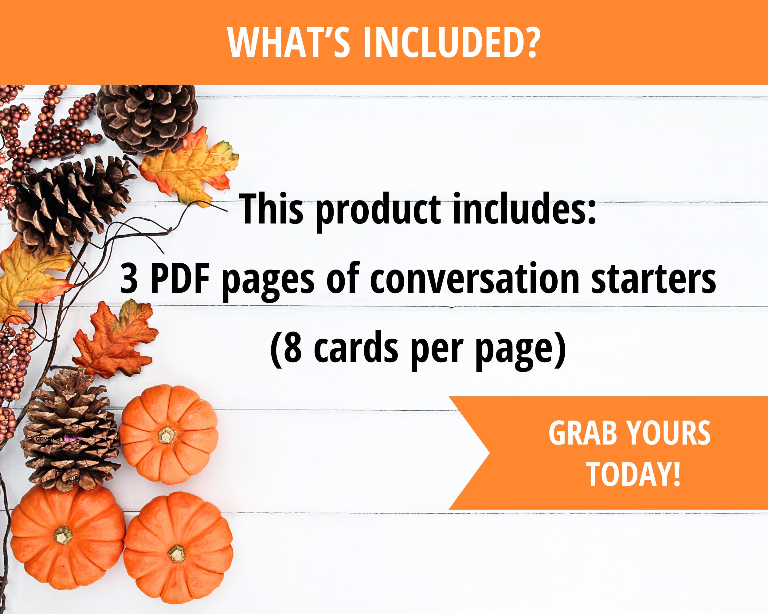 Bible Conversation Starters for Thanksgiving, Family Conversation Cards ...