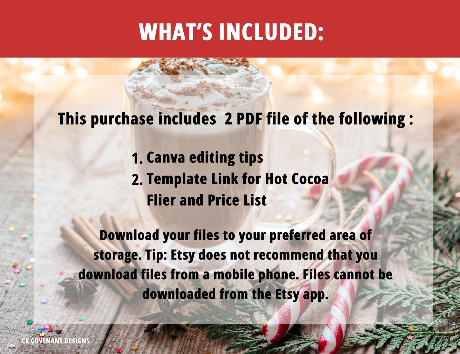 Hot Cocoa Flyer Template, Editable Hot Cocoa Bar Flyer Template, Hot ...
