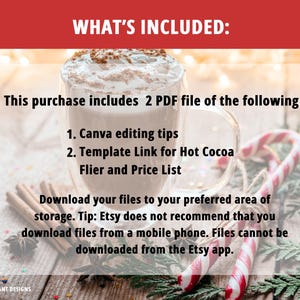 Hot Cocoa Flyer Template, Editable Hot Cocoa Bar Flyer Template, Hot ...