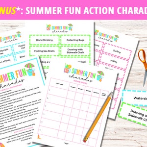 Summer Game Bundle, Summer Party Games, Summer Activities, Pool Party ...